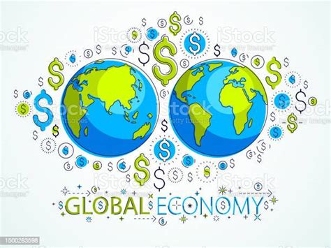 세계 경제 개념 달러 아이콘을 가진 행성 지구 국제 비즈니스 환율 인터넷 글로벌 네트워크 연결 벡터 요소는 별도로 사용할 수 있습니다 경제에 대한 스톡 벡터 아트 및 기타