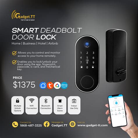 Smart Bluetooth Fingerprint Deadbolt Door Lock Gadget Tt