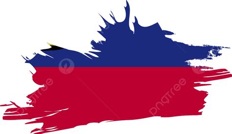리히텐슈타인 국기 붓 필치는 클립 아트 리히텐슈타인 플래그 브러시 리히텐슈타인 국기 벡터 극이 투명한 리히텐슈타인 국기