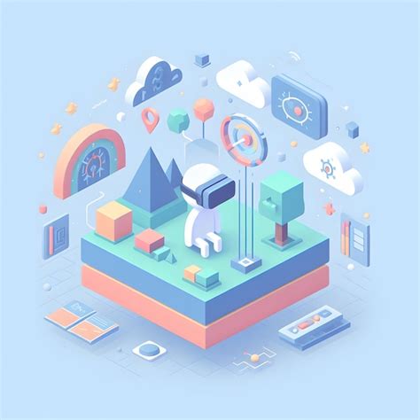 Premium Photo 3d Flat Icon Minimal Cute Style Pastel Tone Virtual