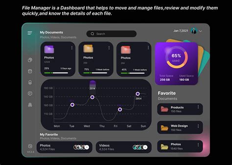 File Manager Dashboard Ui Design On Behance