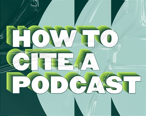 How To Cite A Podcast Complete Podcast Citation Guide