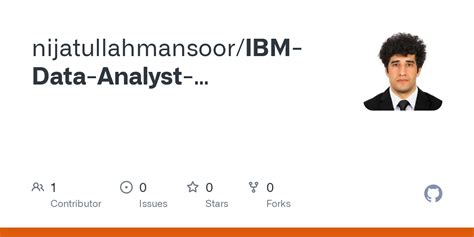 GitHub Nijatullahmansoor IBM Data Analyst Professional Certificate