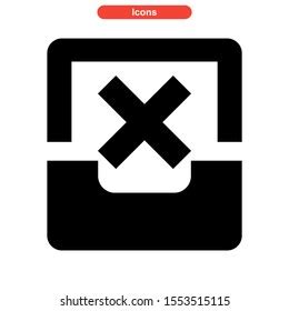 Inbox Icon Isolated Sign Symbol Vector Stock Vector Royalty Free Shutterstock