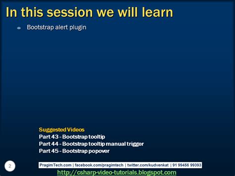 Sql Server Net And C Video Tutorial Bootstrap Alert