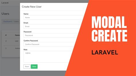 MODAL CREATE IN LARAVEL CRUD YouTube