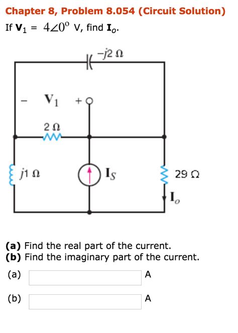 Solved Chapter Problem Circuit Solution If V Chegg