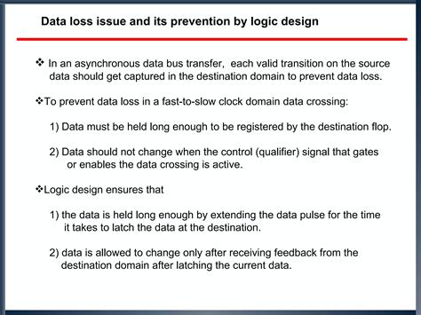 prevention of data loss in physical implementation of fifos and data