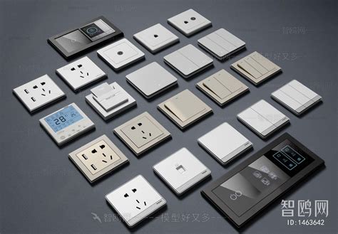Modern Switch Socket Panel Sketchup Model Download Model Id 571169966