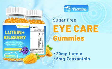 Gomitas De Luteína Y Zeaxantina De 20 Mg Con Arándano