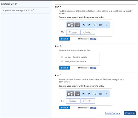 Solved A Particle Has A Charge Of 6 60 NC Find The Chegg Com