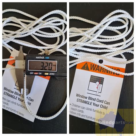 Cord Loop 1200mm Drop For Cellular Blinds 3 2mm Thick White Colour Blind Parts Aus