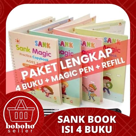 Jual Buku Sank Magic Practice Book 1 Set Isi 4 Buku Dan Pulpen Shopee