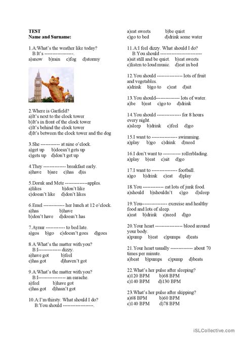 Mixed Test English Esl Worksheets Pdf And Doc