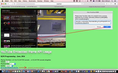 karaoke via youtube api in iframe emoji tutorial robert james metcalfe blog