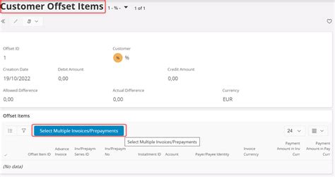customer offset items ifs community