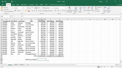 Min And Max Functions Excel And Data Analysis