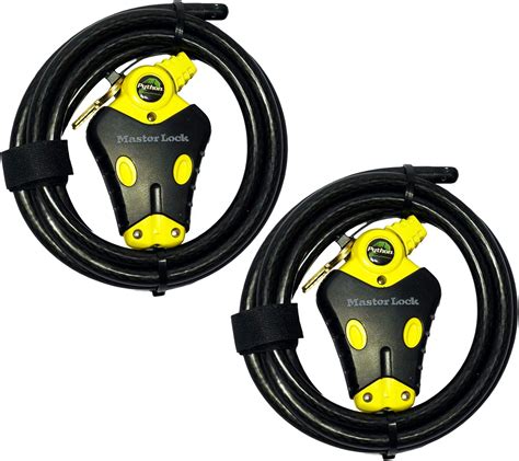 Master Lock Two 6 Ft Python Adjustable Cable Locks Keyed Alike
