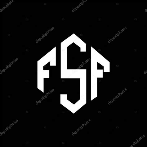 Fsf Letter Logo Design With Polygon Shape Fsf Polygon And Cube Shape Logo Design Fsf Hexagon