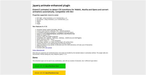Best JQuery Animation Plugins OnAirCode