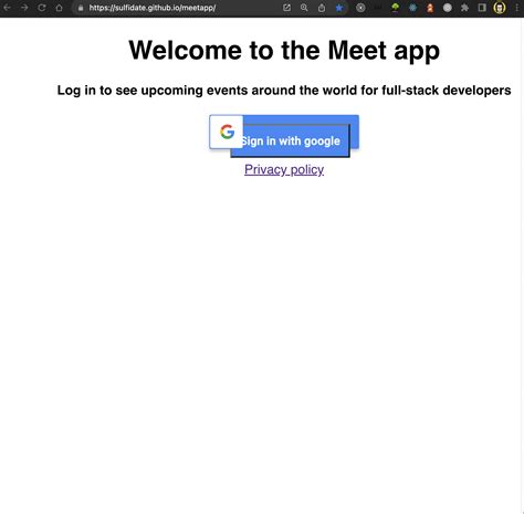 GitHub Sulfidate Meetapp O Build A Serverless Progressive Web Application PWA With React