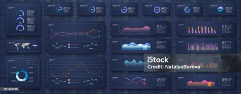 인포 그래픽 요소 집합입니다 통계 그래프와 금융 현대 인포 그래픽 벡터 템플릿입니다 다이어그램 템플릿과 차트 그래프 그래픽 정보 시각화 그림 데이터 증가 다이어그램 0명에