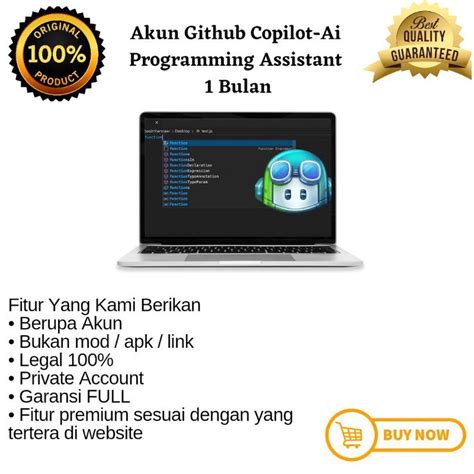 Jual Akun Github Copilot Ai Programming Assistant 1 Bulan Shopee Indonesia