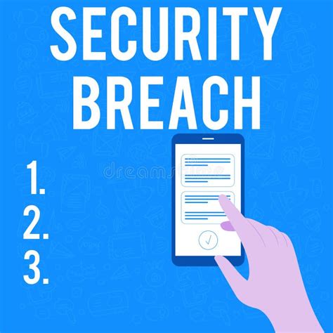 Writing Displaying Text Security Breach Conceptual Photo Incident That