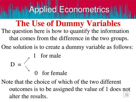 Ppt Applied Econometrics Second Edition Powerpoint Presentation Free