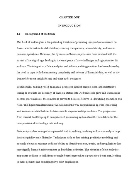 Auditing In The Digital Age Data Analytics And Artificial Intelligence