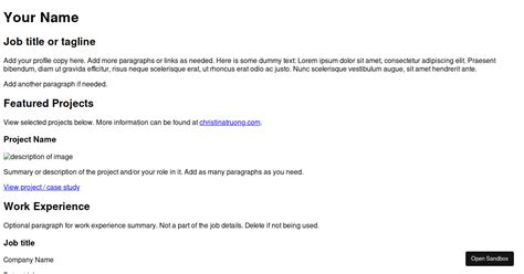 Css Portfolio Learning Project Codesandbox