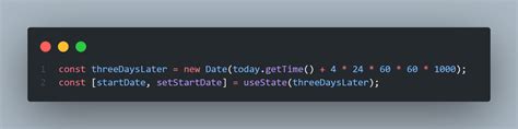 Tilreact Datepicker Custom