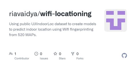 Github Riavaidya Wifi Locationing Using Public Ujiindoorloc Dataset