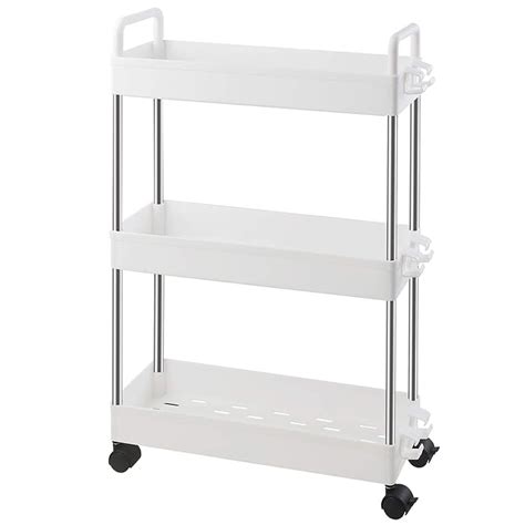 Buy Ronlap Tier Slim Rolling Storage Cart Skinny Rolling Cart With Wheels Slide Out Storage