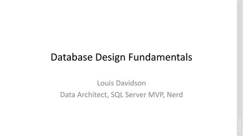 Ppt Database Design Fundamentals Powerpoint Presentation Free Download Id2786801