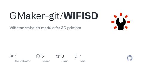 GitHub GMaker Git WIFISD Wifi Transmission Module For D Printers