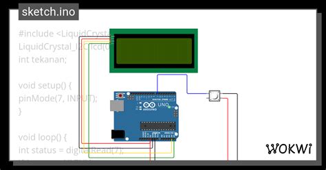 Javier Infor 4 Lcd 12c Tombol Wokwi Esp32 Stm32 Arduino Simulator