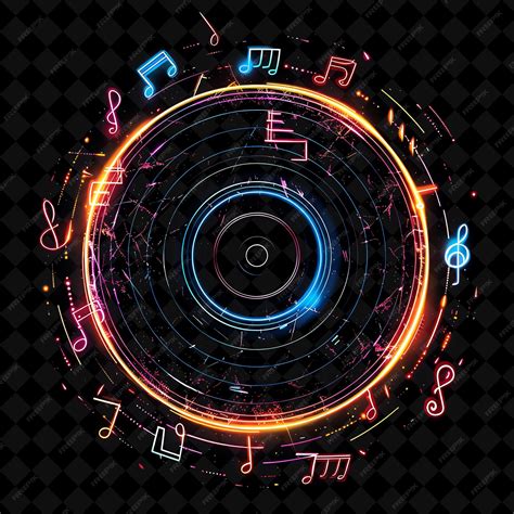 Premium Psd Retro Vinyl Record Arcane Frame With Vinyl Records And