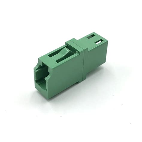 LC Simplex Singlemode APC Coupler Green Eono
