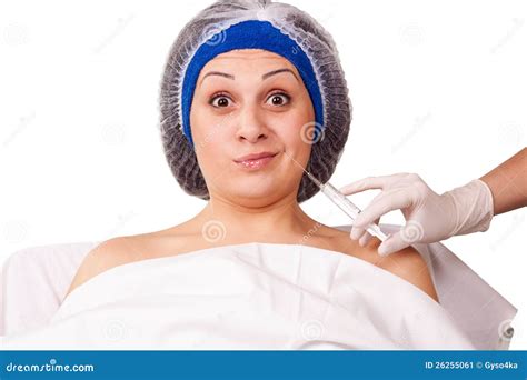 Cosmetic Procedure Botox Injections Stock Image Image Of Distrust Glamour 26255061