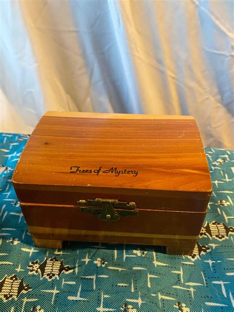 Vintage Trees Of Mystery Trinket Box Etsy