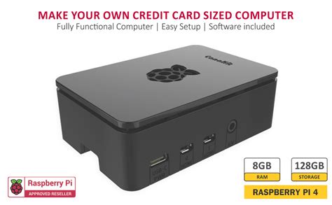 Canakit Raspberry Pi 4 8gb Extreme Kit Edición De 128 Gb 8 Gb De Ram Mx