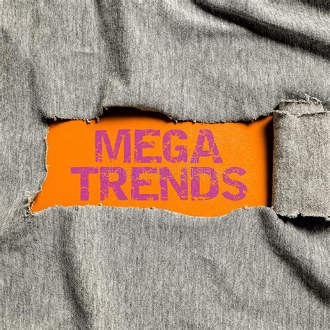 Text Showing Inspiration Mega Trends Word For Powerful Phenomena Impacting The Foundations Of