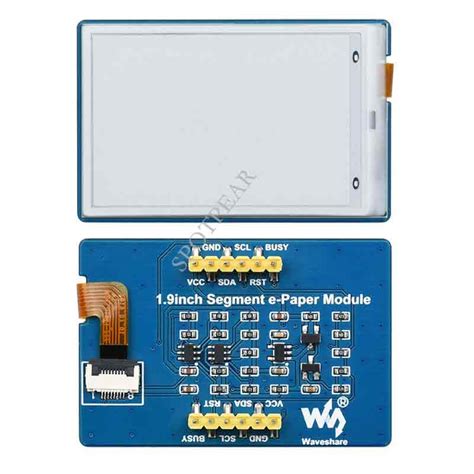 1 9inch segment e paper e ink display module spi communication for