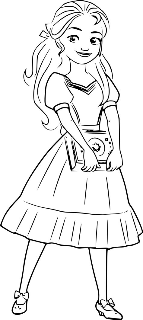 Coloriage Princesse Isabel Elena Davalor Imprimer