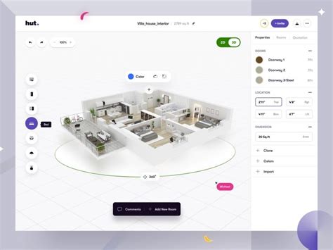 Interior Builder Ui By Praveen N On Dribbble Web Ui Design Dashboard