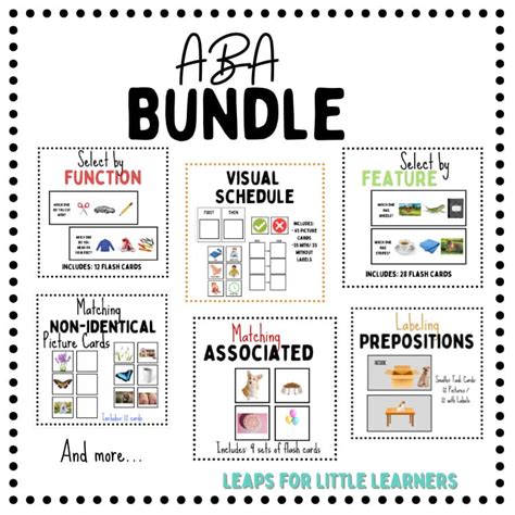 Aba Materials Bundle Ffc Visuals Pecs Tracing Behavior Charts