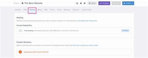 how to set up custom domain hosting with your webflow site webflow help