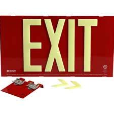 BradyGlo Exit Sign Double T Bar Brady Part 145498 Brady BradyCanada Ca