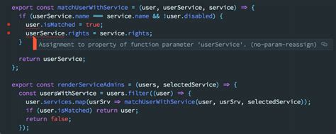 Javascript How To Fix This Eslint No Param Reassign Error In My Filter Stack Overflow